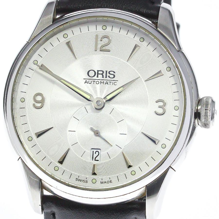 オリス ORIS 7582 アートリエ デイト スモールセコンド 自動巻き メンズ _763913 :763913:CLOSER Yahoo!ショップ - 通販 - Yahoo!ショッピング