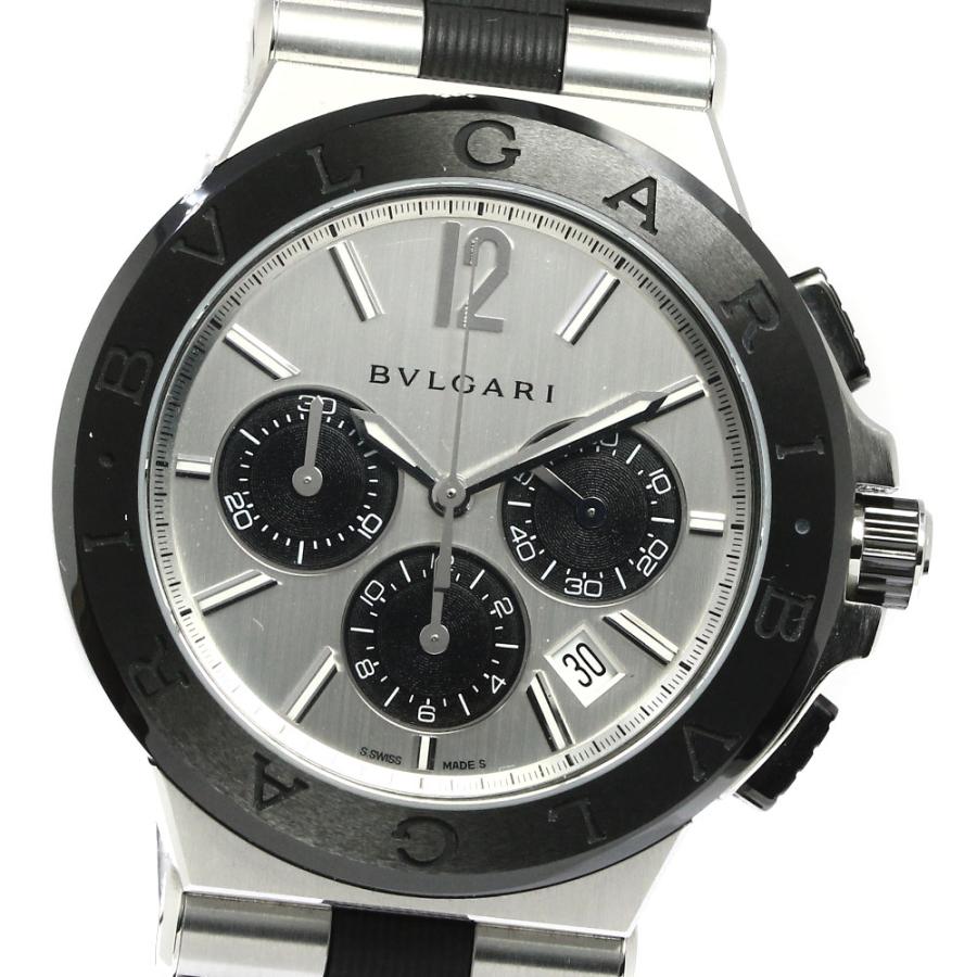 BVLGARI ブルガリ DG42SCCH ディアゴノ セラミック クロノグラフ 自動巻き メンズ 美品 内箱・保証書付き_764681 ...