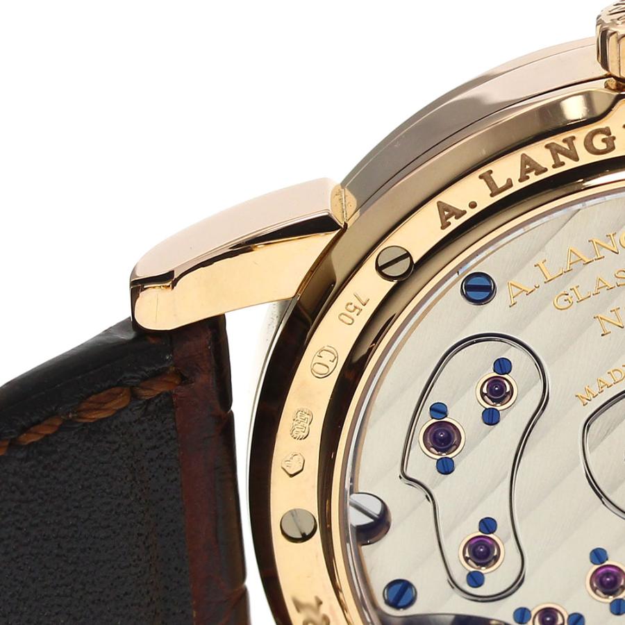 ランゲ＆ゾーネ A.LANGE＆SOHNE 180350 LS1014ZA/802.037 ランゲ1 K18PG ダイヤベゼル 手巻き メンズ 良品 箱付き_764924 : CLOSER ...