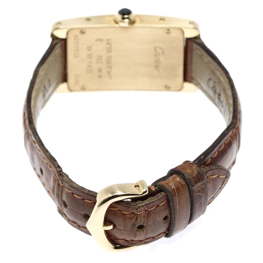 Cartier（カルティエ） CARTIER W2601556 タンクアメリカンSM K18YG クォーツ レディース _765098 ...