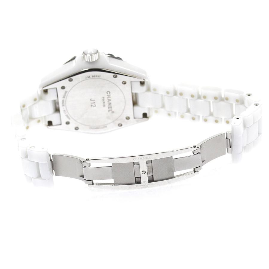 CHANEL（シャネル） CHANEL H1759 J12 38mm 白セラミック センターダイヤ 自動巻き メンズ 良品 保証書付き ...