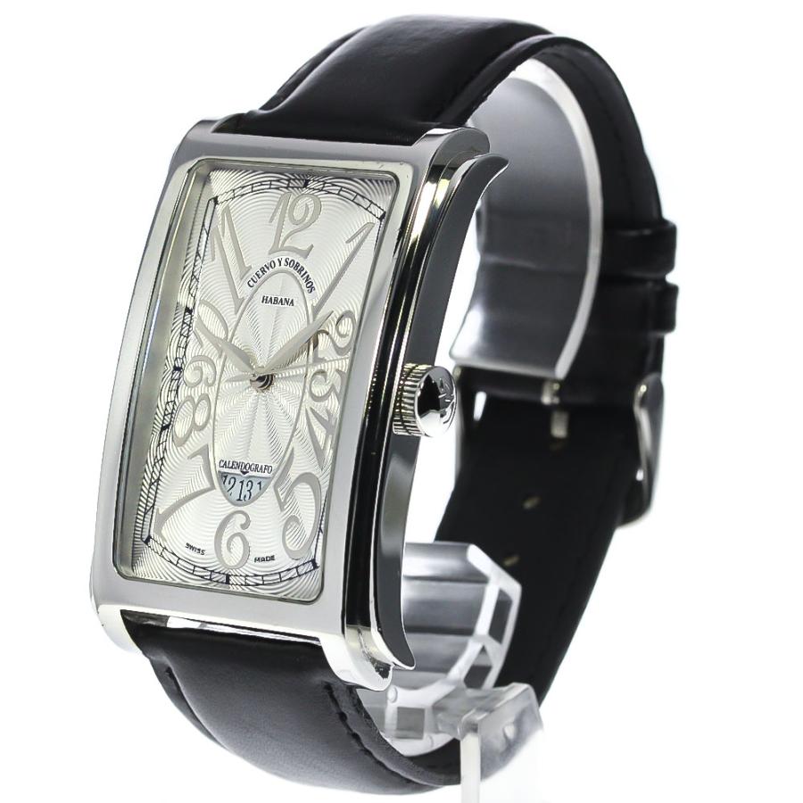 クエルボ・イ・ソブリノス CUERVO Y SOBRINOS A1012 プロミネンテ ソロテンポ デイト 自動巻き メンズ _766342 ...