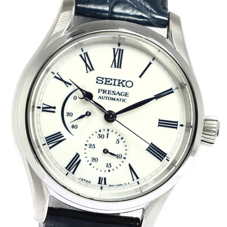 SEIKO セイコー 6R27-00S0/SARW053 プレザージュ 水月 有田焼 2020年限定エディション 自動巻き メンズ 良品 ...