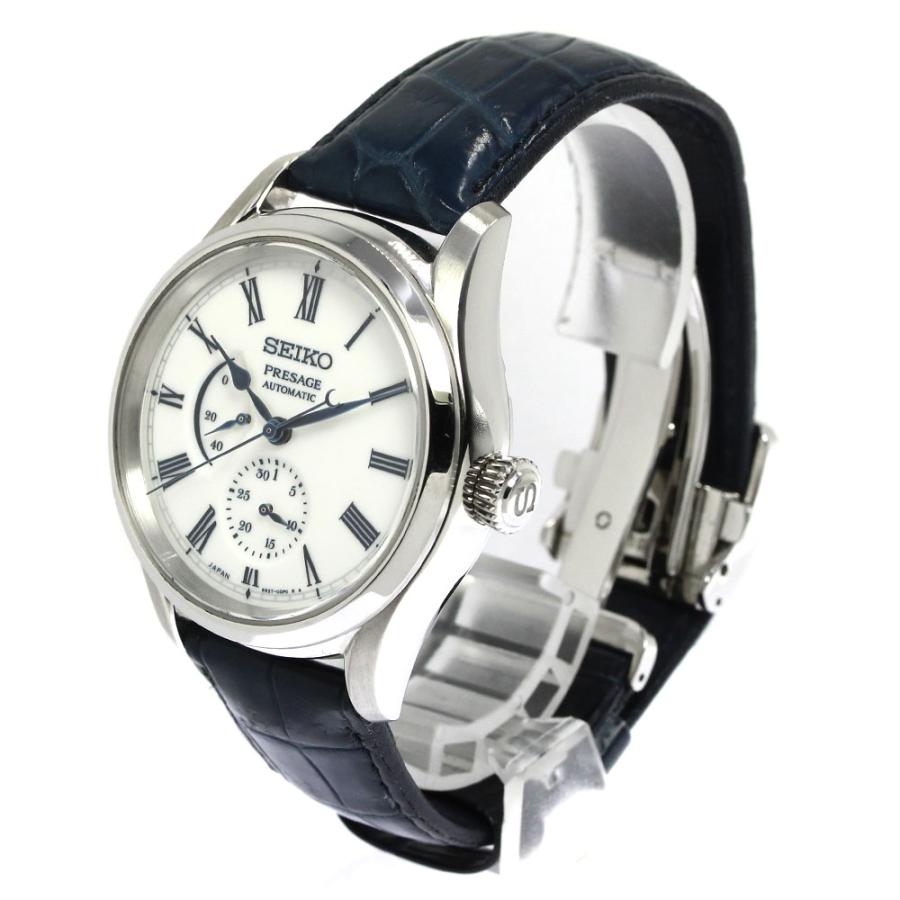 SEIKO セイコー 6R27-00S0/SARW053 プレザージュ 水月 有田焼 2020年限定エディション 自動巻き メンズ 良品 ...
