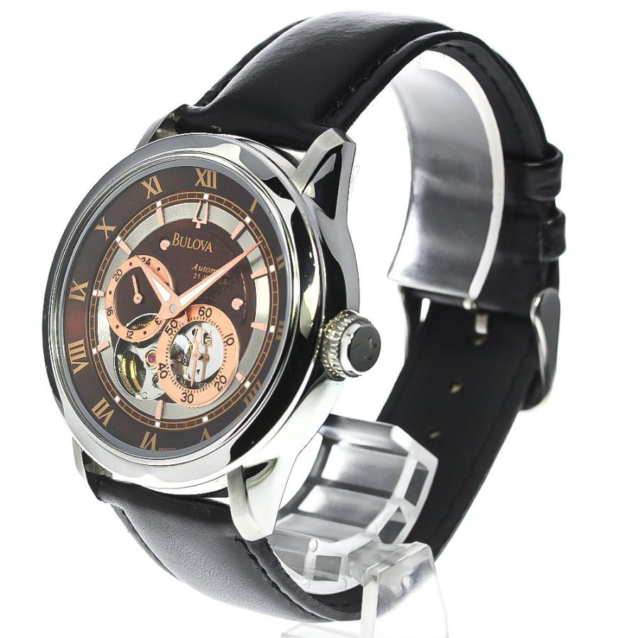 ブローバ BULOVA 96A120 スケルトン スモールセコンド 自動巻き メンズ 良品 _767281 : CLOSER Yahoo ...