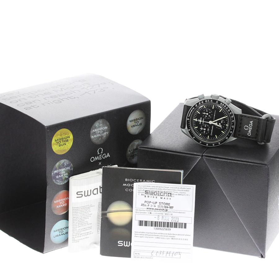 Swatch スウォッチ SO33M100 OMEGA×Swatch MISSION TO THE MOON クォーツ メンズ 箱・保証書付き ...