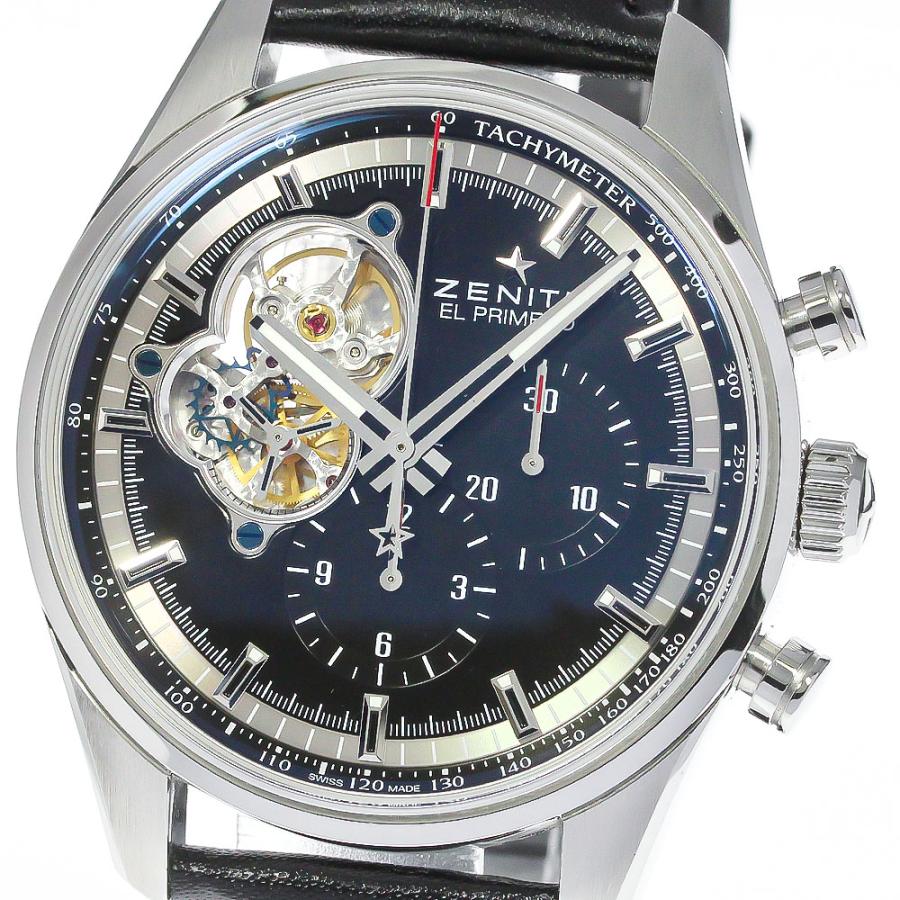 ZENITH（時計） ゼニス ZENITH 03.2040.4061 エルプリメロ クロノマスター オープン 自動巻き メンズ 良品 ...