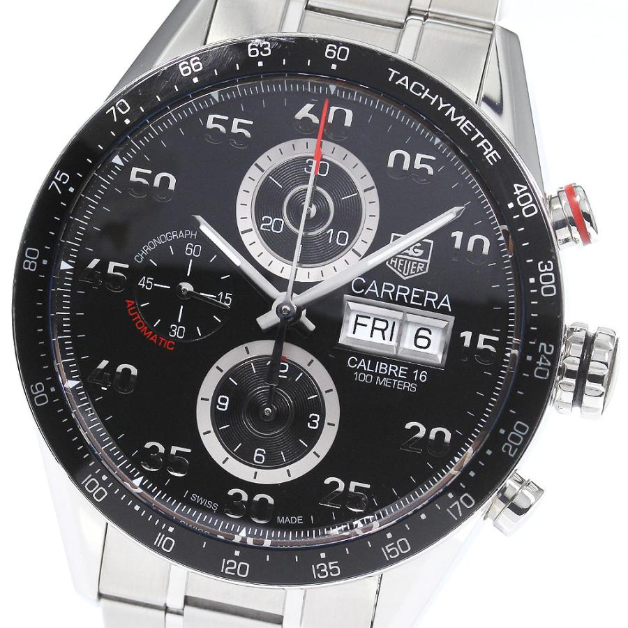 TAG HEUER タグホイヤー CV2A10.BA0796 カレラ クロノグラフ デイデイト 自動巻き メンズ 保証書付き_768012 ...