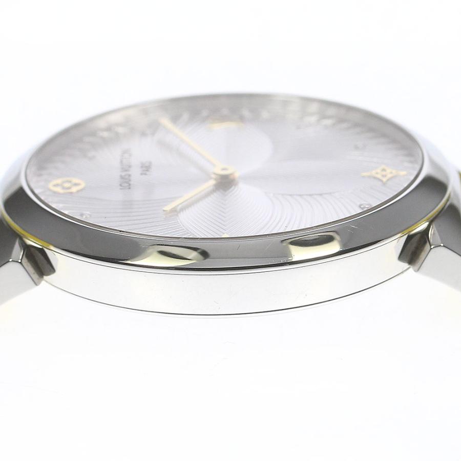 LOUIS VUITTON ルイ・ヴィトン QA016 タンブール スリム メタリックフラワーGM クォーツ メンズ _768068 ...