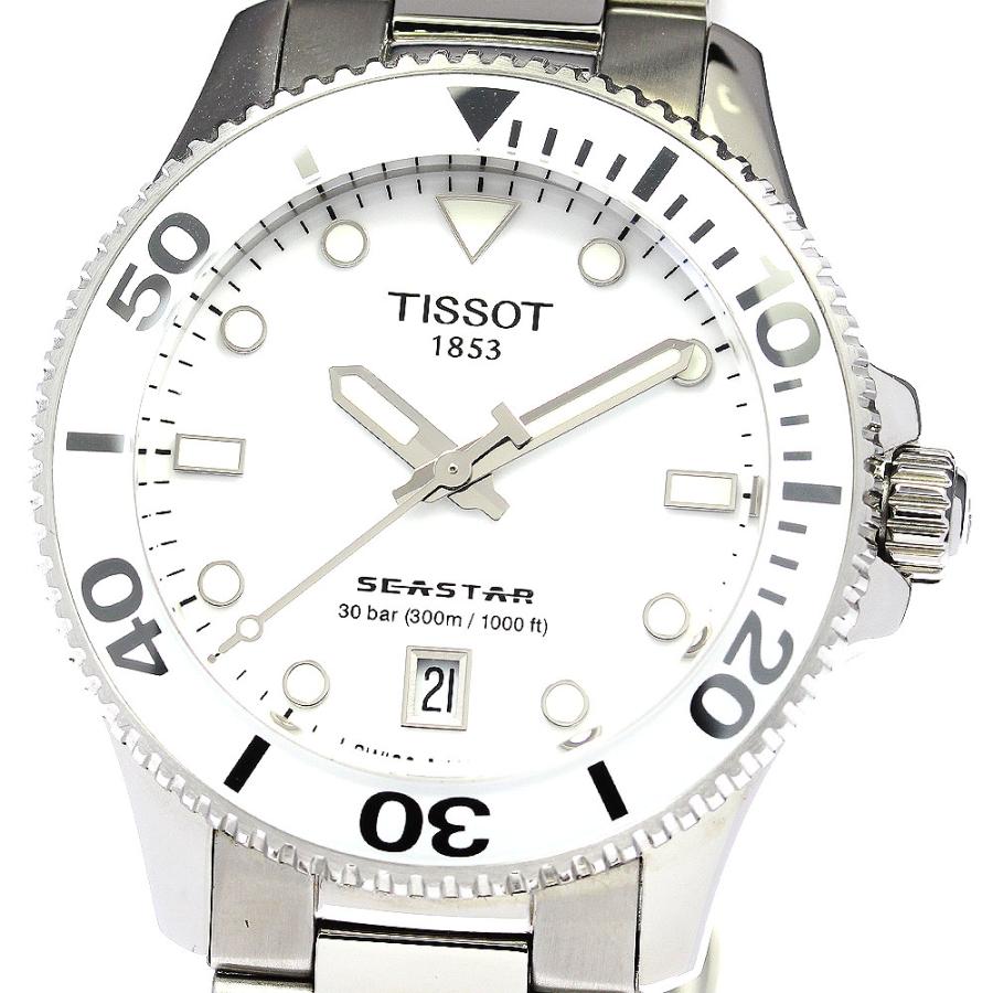 ティソ TISSOT T120.210.11.011.00 シースター 1000 36MM デイト クォーツ メンズ 美品 箱・保証書付き_768076 :768076:CLOSER ...