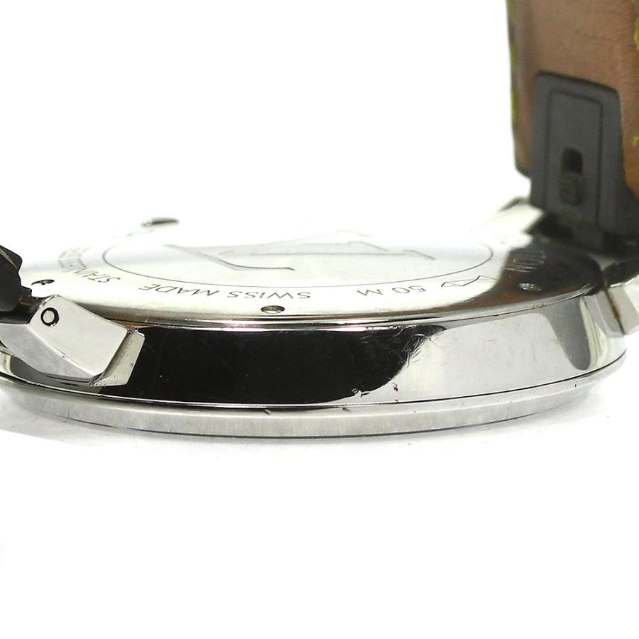 LOUIS VUITTON ベルト訳あり ルイ・ヴィトン QA026 タンブール ダミエ デイト クォーツ メンズ _768096【ev20 ...