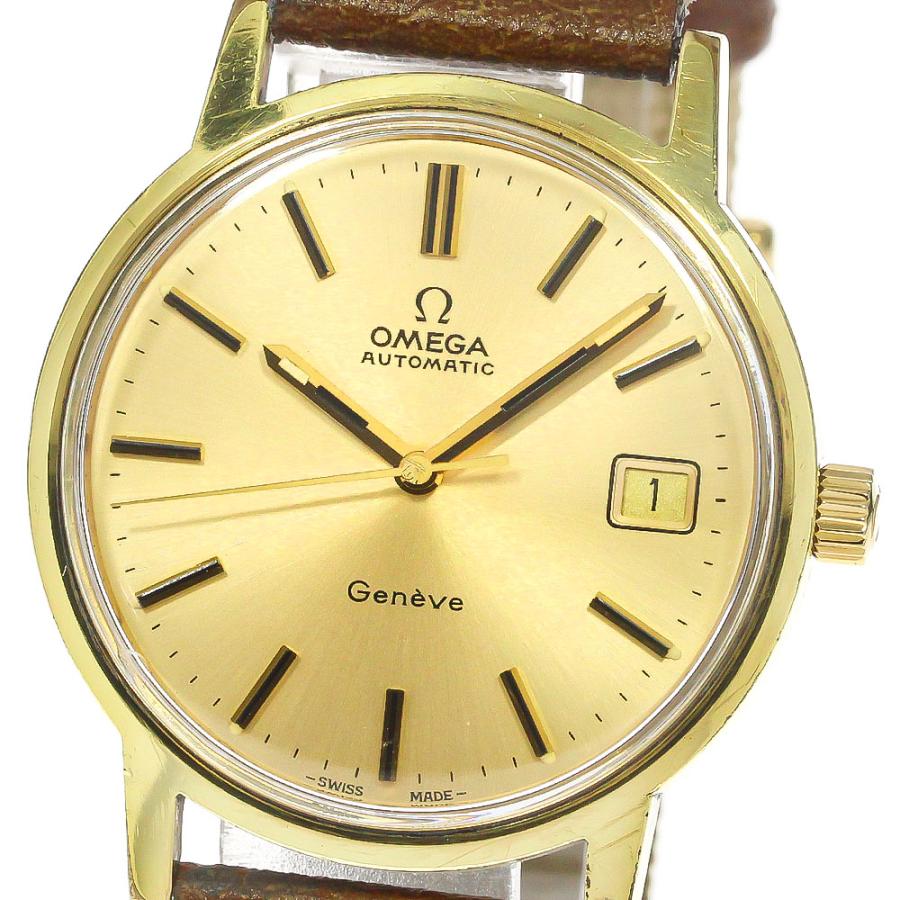 OMEGA オメガ 166.0163 ジュネーブ cal.1012 デイト 自動巻き メンズ _769366 : CLOSER Yahoo ...
