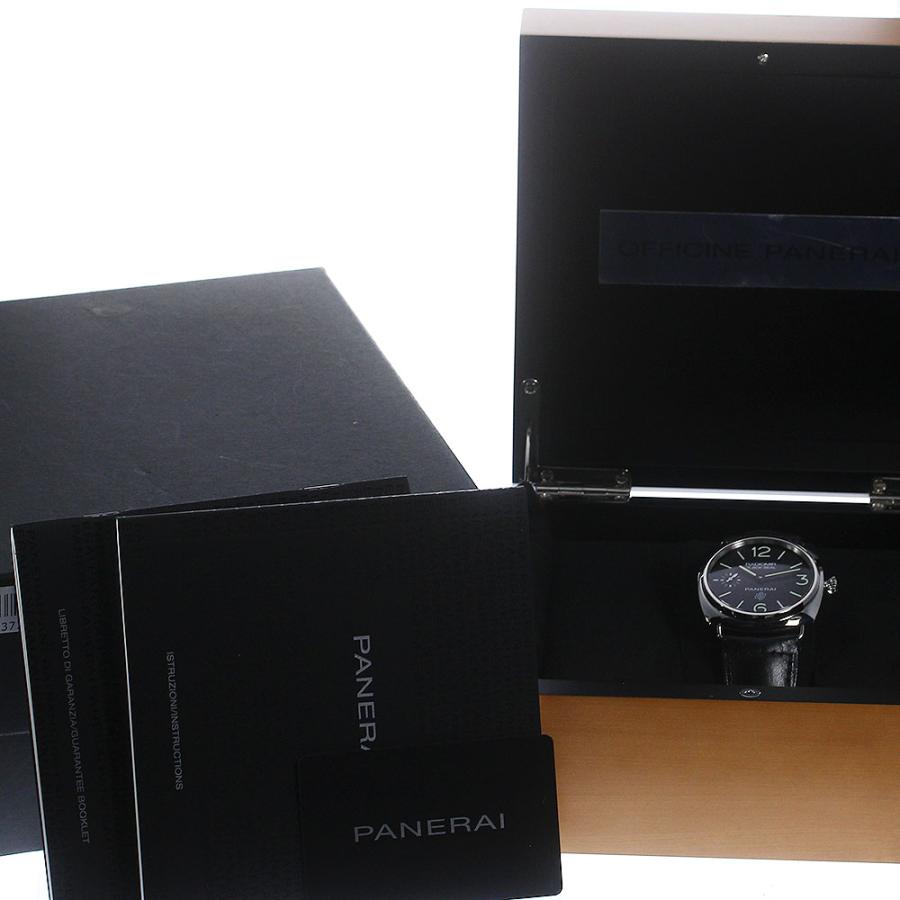 OFFICINE PANERAI パネライ PAM00380 ラジオミール ブラックシール ロゴ スモールセコンド 手巻き メンズ 良品 箱 ...