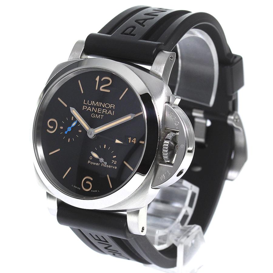OFFICINE PANERAI パネライ PAM01321 ルミノール1950 3デイズ GMT 自動巻き メンズ 美品 箱・保証書付き ...