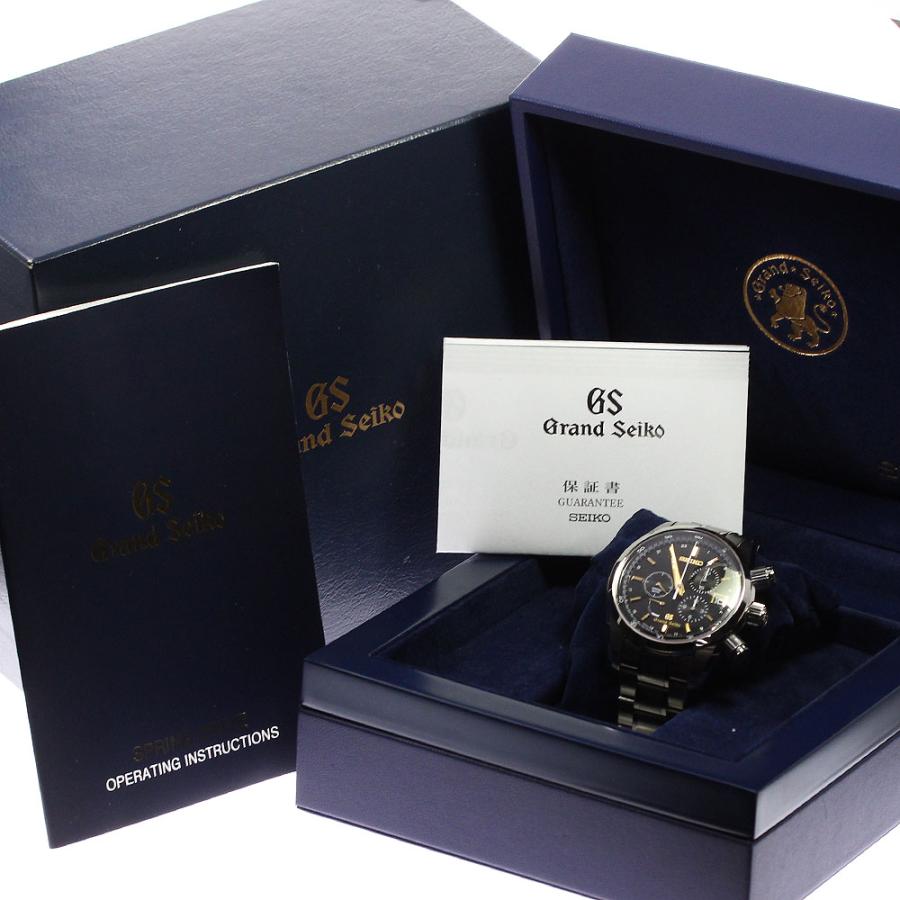 セイコー SEIKO SBGC005/9R86-0AC0 グランドセイコー クロノグラフ スプリングドライブ メンズ 美品 箱・保証書付き ...