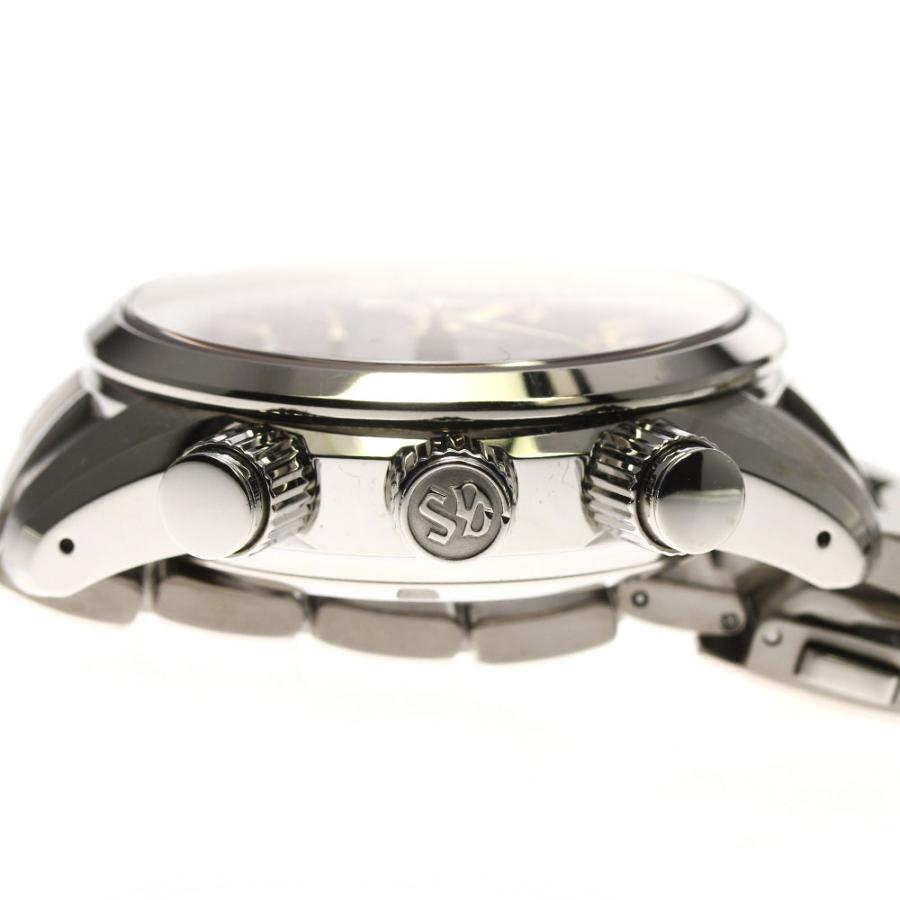 セイコー SEIKO SBGC005/9R86-0AC0 グランドセイコー クロノグラフ スプリングドライブ メンズ 美品 箱・保証書付き ...