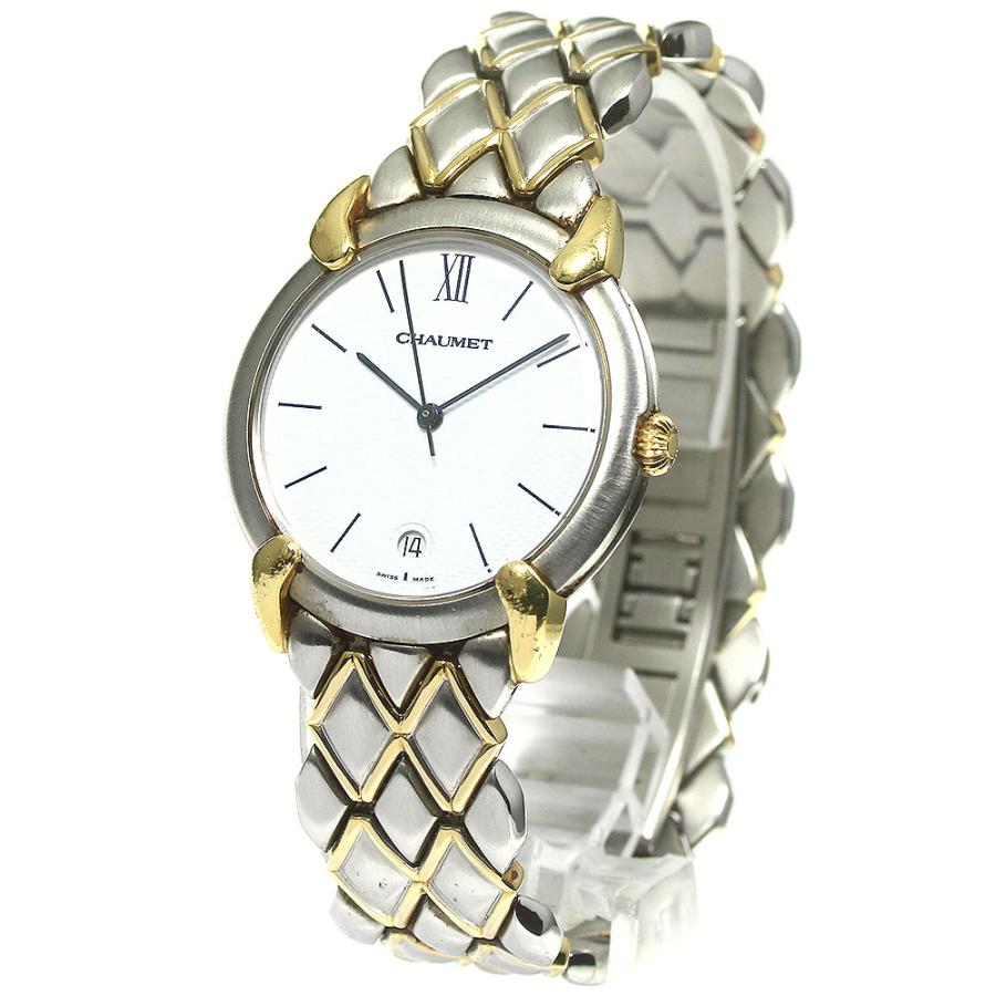 CHARRIOL ショーメ Chaumet グリフィス デイト クォーツ メンズ _770291 : CLOSER Yahoo!ショップ - 通販 - Yahoo!ショッピング