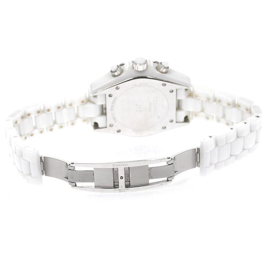 CHANEL シャネル H2009 J12 白セラミック 9Pダイヤ クロノグラフ 自動巻き メンズ _770527 : CLOSER ...