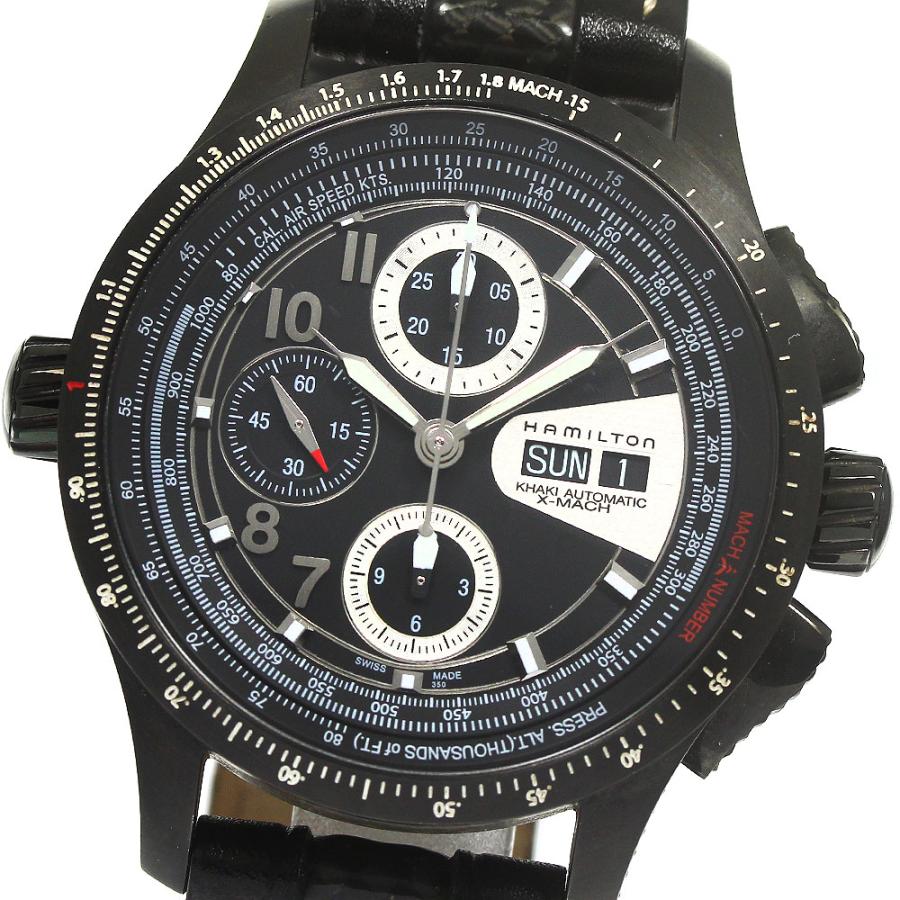 ハミルトン HAMILTON H766860 カーキ X-MACH クロノグラフ 自動巻き メンズ _770565【ev20 ...