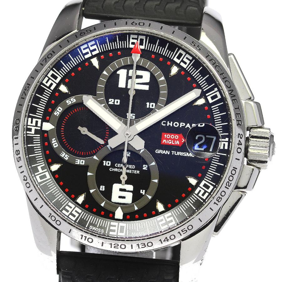 ショパール Chopard 16/8459 ミッレミリア グランツーリスモ クロノグラフ 自動巻き メンズ _770902 :770902 ...