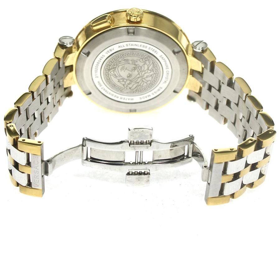 VERSACE（ヴェルサーチェ） ヴェルサーチ VERSACE VEBV00519 Vレース デュアルタイム クォーツ メンズ 箱・保証書付き ...