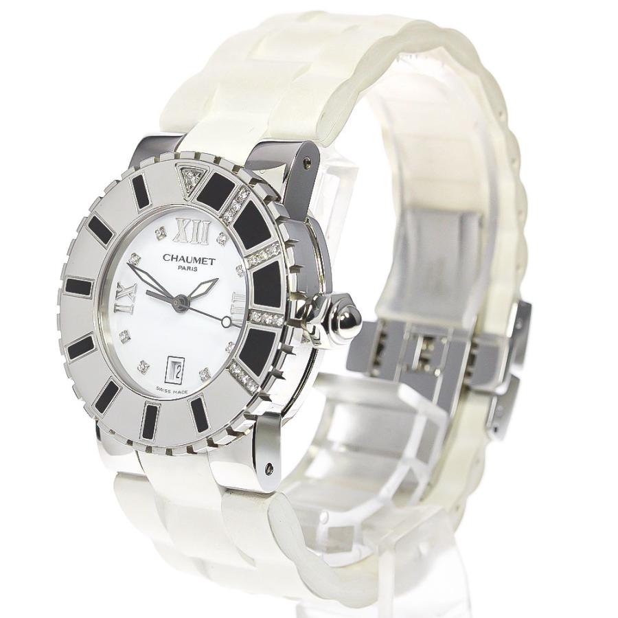 CHARRIOL ショーメ Chaumet W0621L-24C クラスワン ブラック＆ホワイト デイト ダイヤ クォーツ メンズ 保証書付き_771616 : CLOSER Yahoo ...