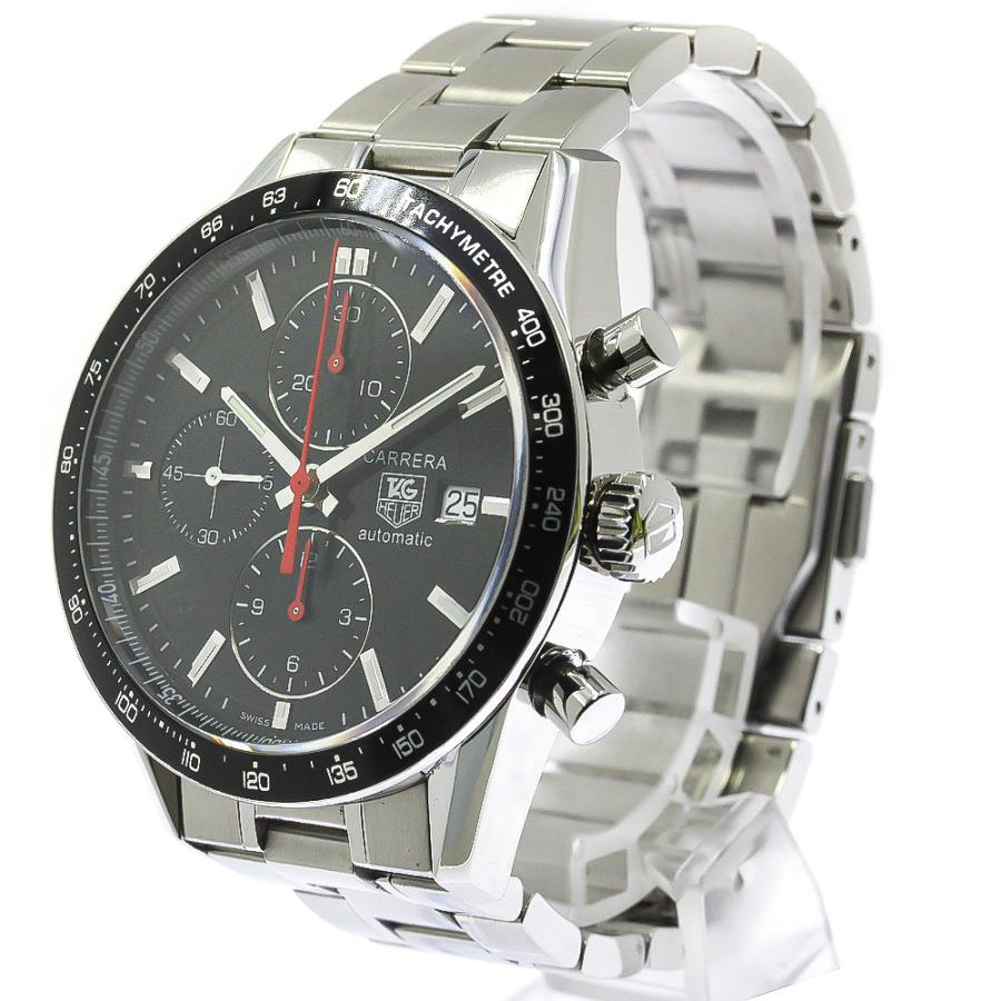 TAG HEUER（タグ・ホイヤー） TAG HEUER CV2014-0 カレラ クロノグラフ 自動巻き メンズ 美品 保証書付き ...