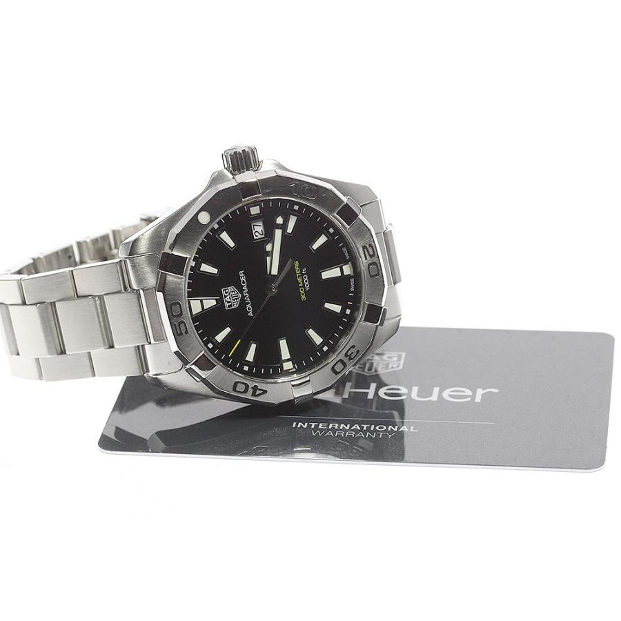 TAG HEUER タグホイヤー WBD1110 アクアレーサー デイト クォーツ メンズ 保証書付き_772439 : CLOSER ...