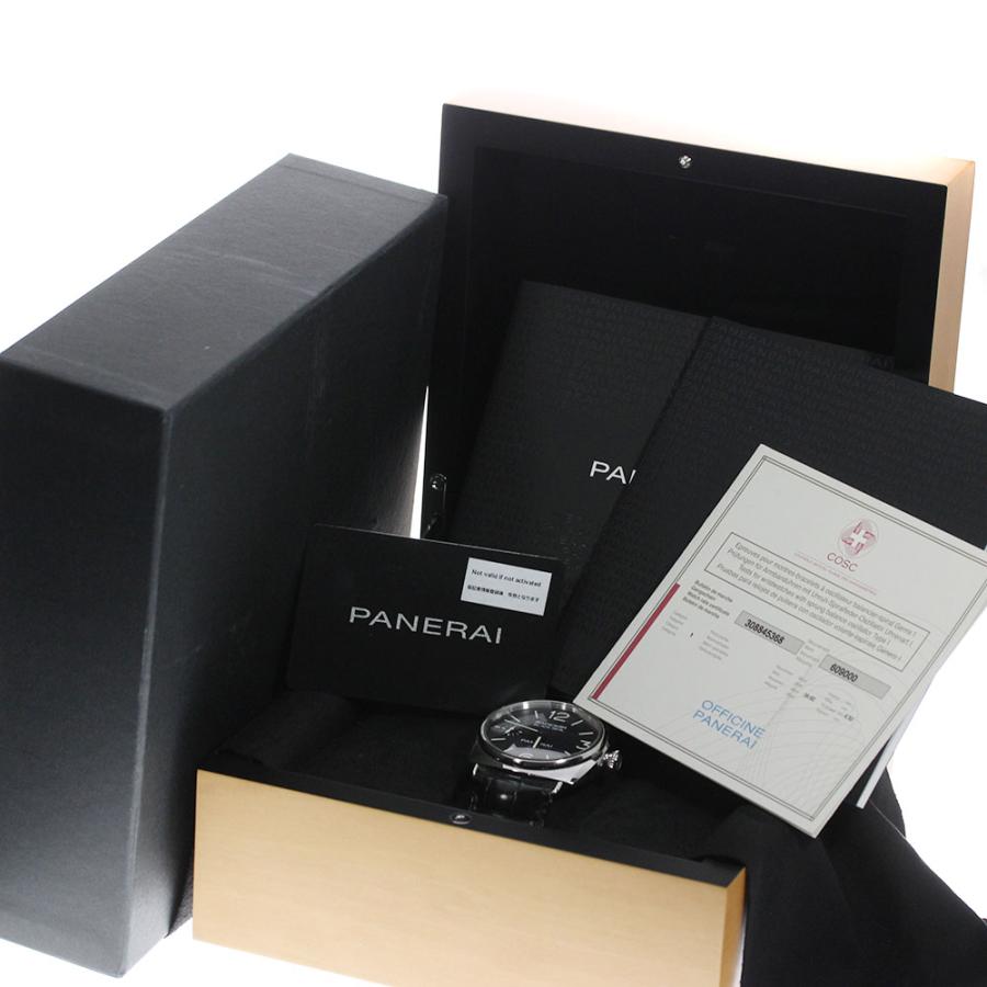 OFFICINE PANERAI 訳あり パネライ PAM00380 ラジオミール ブラックシール ロゴ スモールセコンド 手巻き メンズ 箱 ...