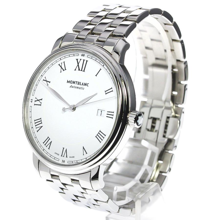 MONTBLANC（筆記具、時計） モンブラン MONTBLANC 112610/7334 トラディション デイト 自動巻き メンズ 美品 箱 ...