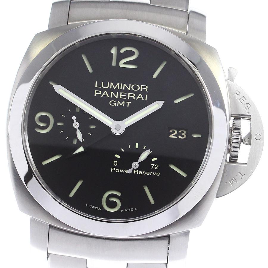 OFFICINE PANERAI パネライ PAM00347 ルミノール1950 3デイズ GMT パワーリザーブ 自動巻き メンズ 美品 箱 ...