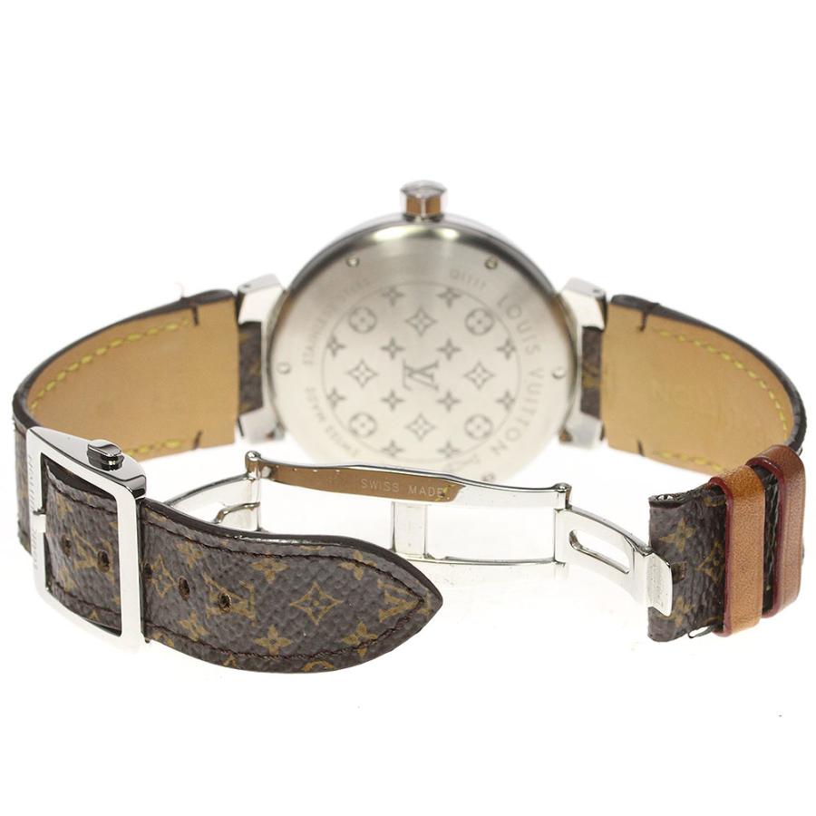 LOUIS VUITTON（ルイ・ヴィトン） LOUIS VUITTON Q1111 タンブール デイト クォーツ メンズ 箱・保証書付き ...