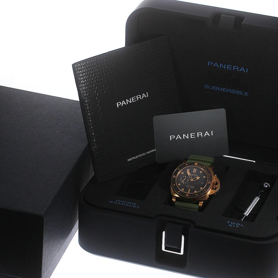OFFICINE PANERAI パネライ PAM00968 サブマーシブル ブロンゾ 自動巻き メンズ 美品 箱・保証書付き_773368 ...
