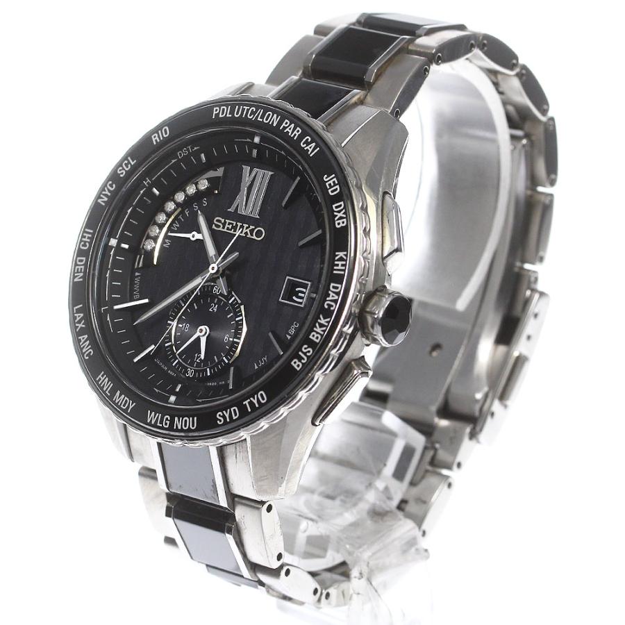 SEIKO セイコー SAGA173/8B54-0BD0 ブライツ ワールドタイム ソーラー電波 メンズ 箱・保証書付き_773490 ...