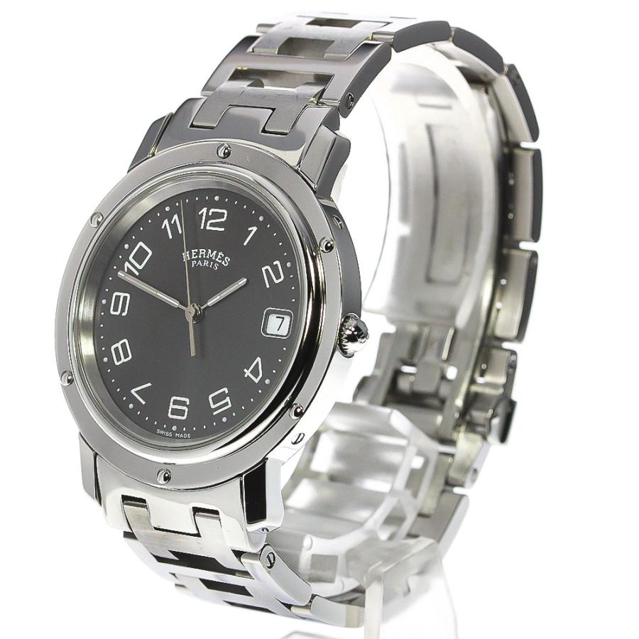 HERMES エルメス CL6.710 クリッパー デイト クォーツ メンズ _773719 : CLOSER Yahoo!ショップ - 通販 - Yahoo!ショッピング