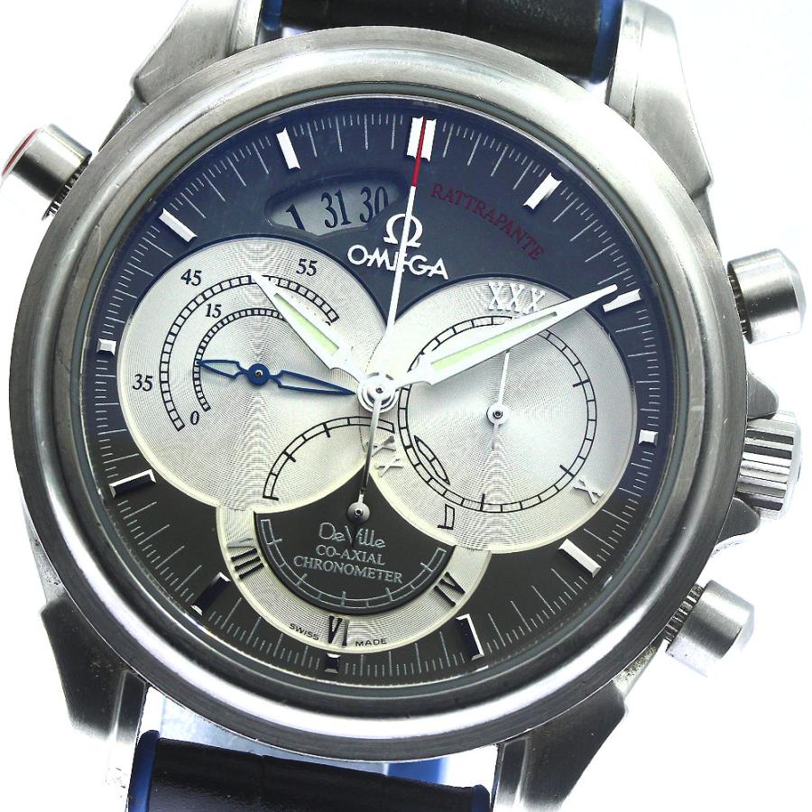 OMEGA オメガ 4848.40.31 デビル コーアクシャル ラトラパンテ クロノグラフ 自動巻き メンズ _774282 : CLOSER Yahoo!ショップ - 通販 - Yahoo ...