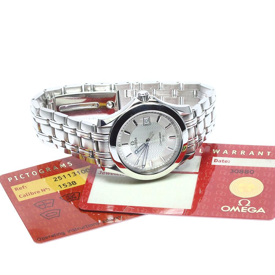 オメガ OMEGA 2511.31 シーマスター120 デイト クォーツ メンズ 良品 保証書付き_774775 : 774775 ...