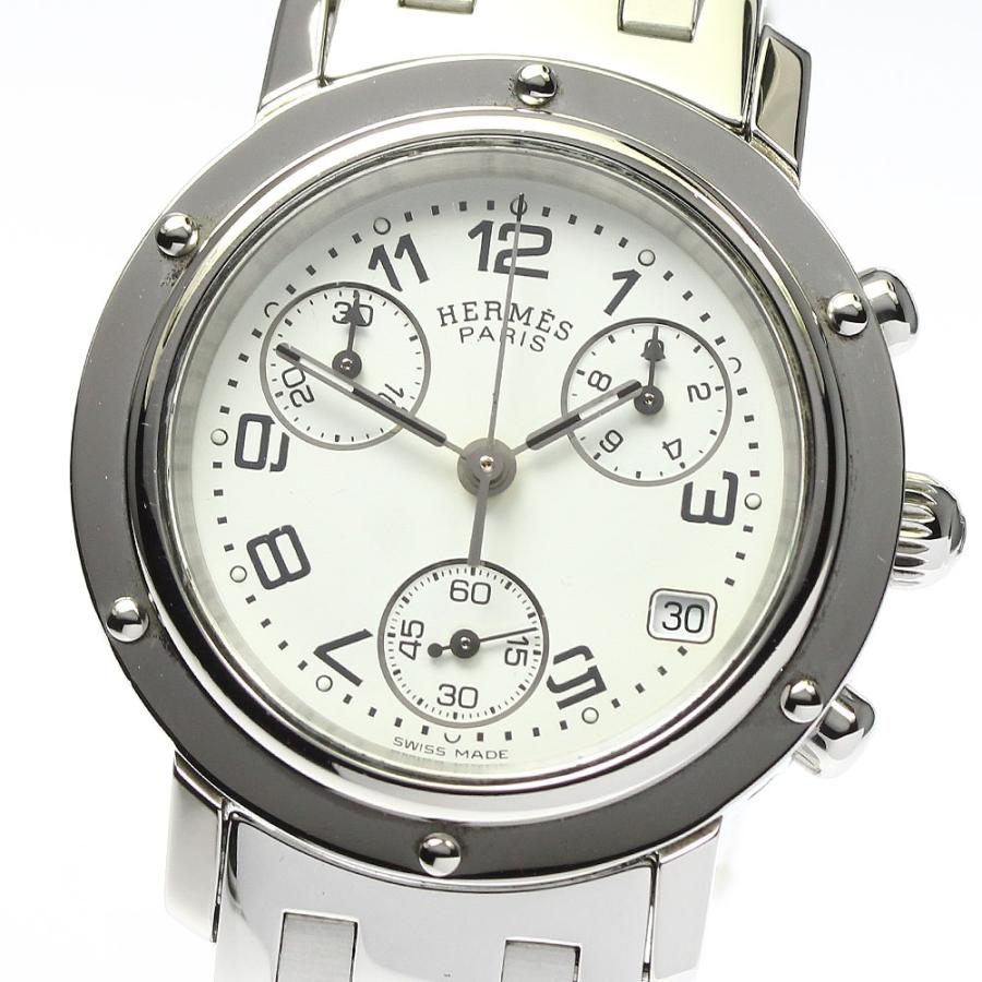 HERMES エルメス CL1.310 クリッパークロノ デイト クォーツ レディース 美品 _774895 : CLOSER Yahoo!ショップ - 通販 - Yahoo!ショッピング