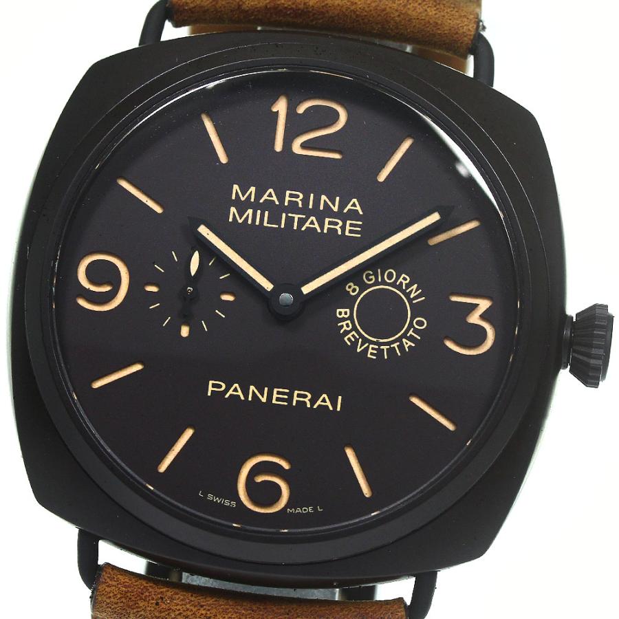 OFFICINE PANERAI パネライ PAM00339 ラジオミール コンポジット マリーナ ミリターレ 8デイズ 手巻き メンズ 極美 ...