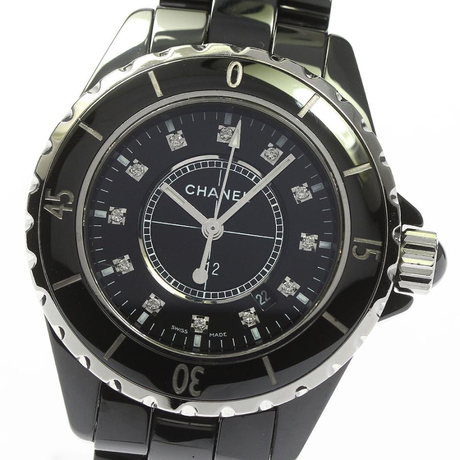 CHANEL（シャネル） CHANEL H1625 J12 黒セラミック 12Pダイヤ クォーツ レディース _775447 : CLOSER ...