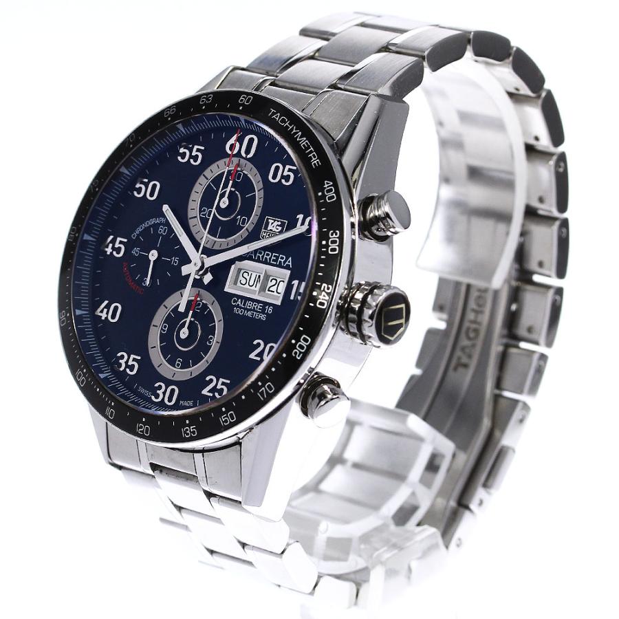 TAG HEUER タグホイヤー CV2A10.BA0796 カレラ クロノグラフ デイデイト 自動巻き メンズ 保証書付き_775473 ...