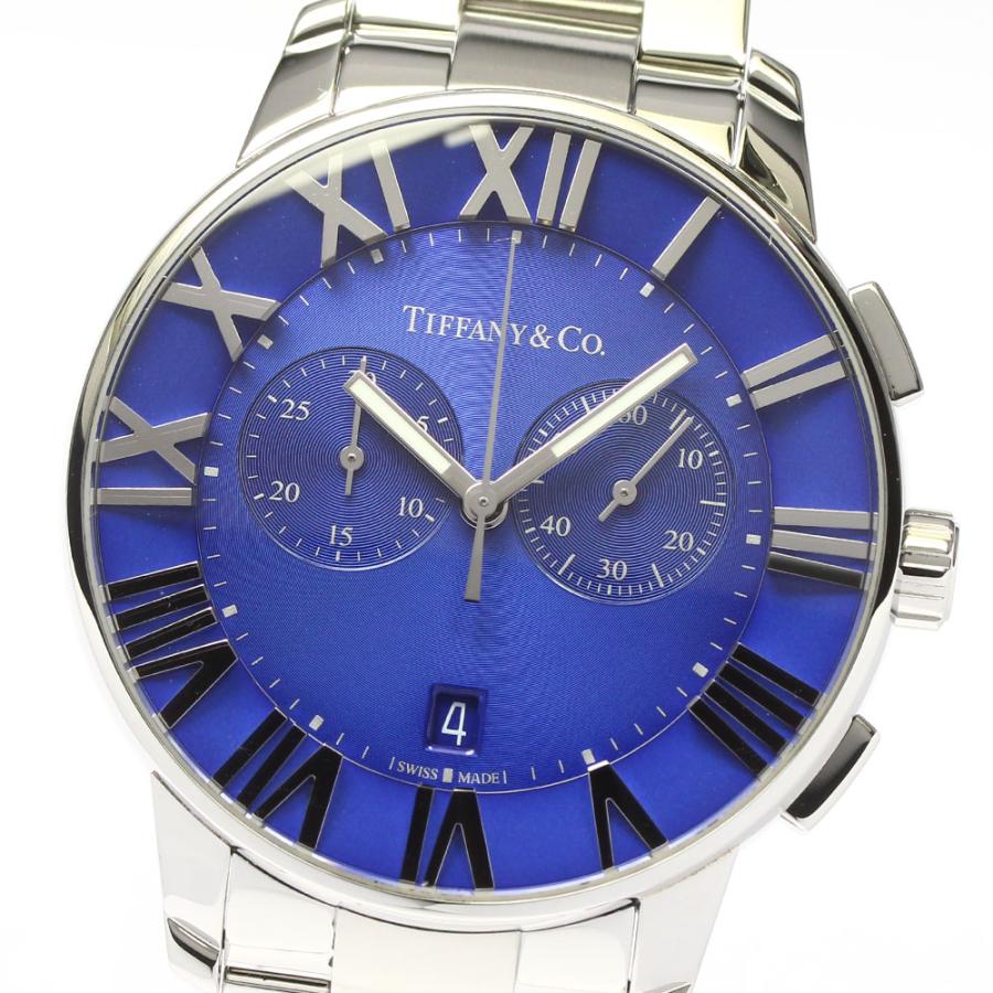 TIFFANY&Co. ティファニー 32777597 アトラスドーム デイト クロノグラフ クォーツ メンズ 良品 _775533 ...