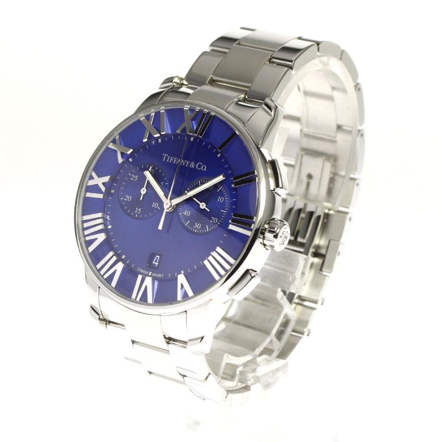 TIFFANY&Co. ティファニー 32777597 アトラスドーム デイト クロノグラフ クォーツ メンズ 良品 _775533 ...