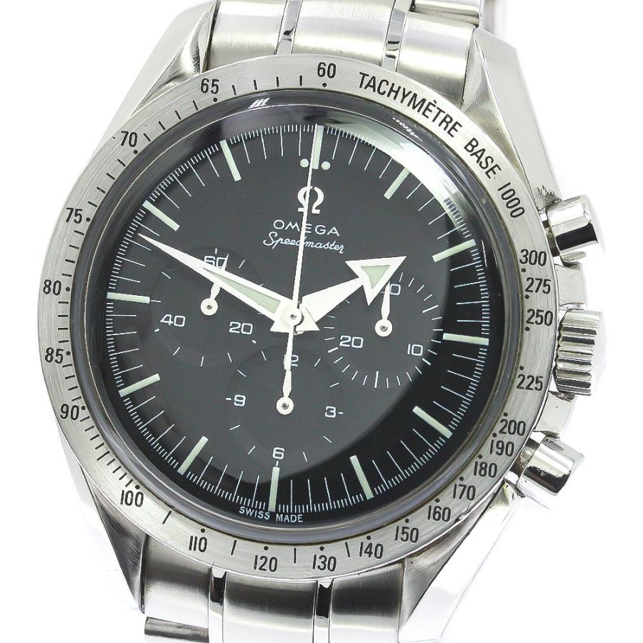 オメガ OMEGA ST145.0222 スピードマスターファーストレプリカ ブロードアロー 初代復刻モデル 手巻き メンズ _776308 ...