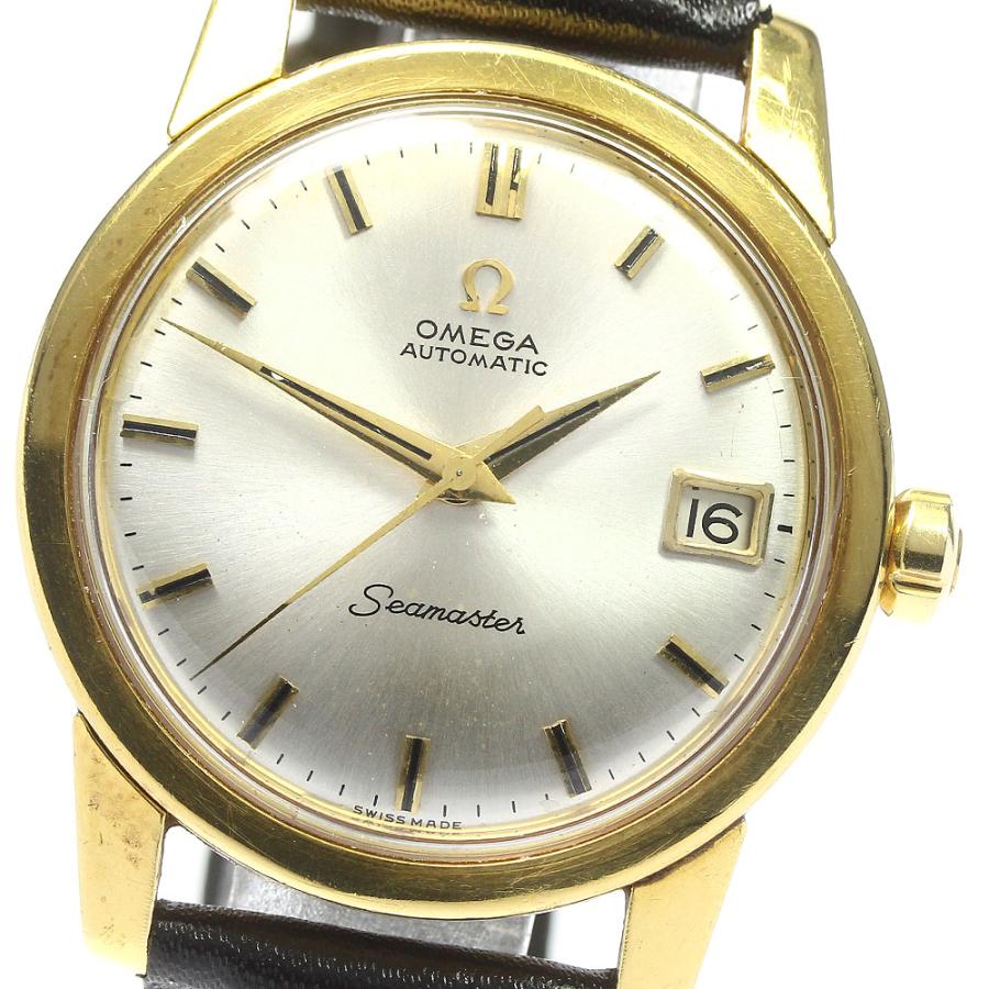 OMEGA オメガ 2849 SC-8 シーマスター K18YG デイト Cal.503 自動巻き メンズ _776961 : CLOSER ...