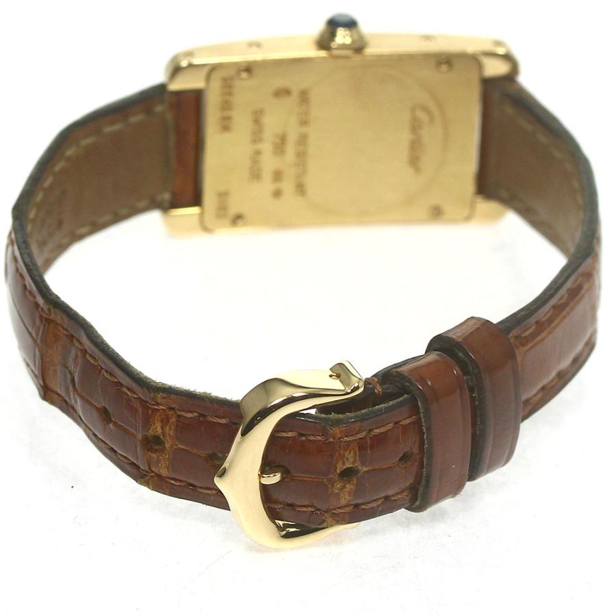 Cartier カルティエ CARTIER W2601556 タンクアメリカンSM K18YG クォーツ レディース _776994 ...
