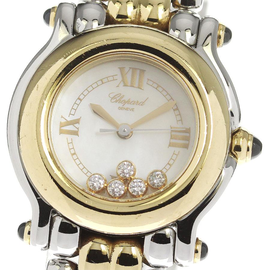 Chopard ショパール 27/8278-23 ハッピースポーツ SS/YG 5Pダイヤ シェル クォーツ レディース 箱付き_777753 : CLOSER Yahoo!ショップ - 通販 ...