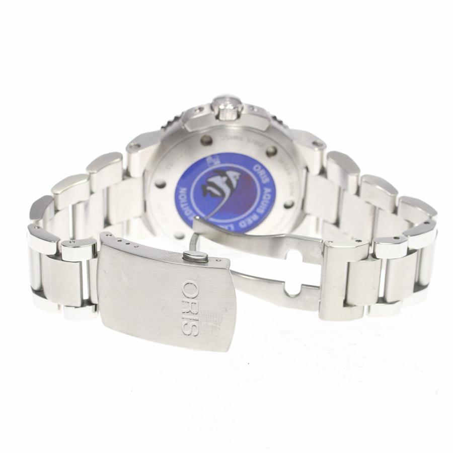 ORIS オリス 7653-83 アクイス レッド リミテッドエディション 世界限定2000本 自動巻き メンズ 良品 保証書付き ...