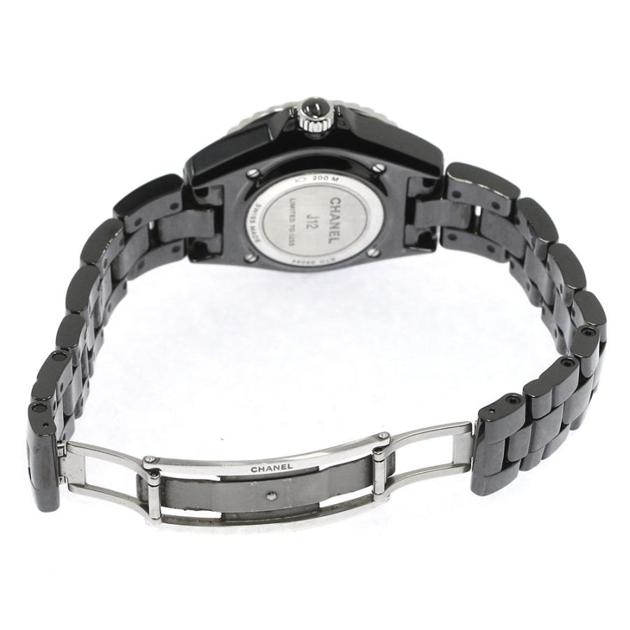 CHANEL シャネル H7121 J12 エレクトロ ブラックセラミック 限定1255本 クォーツ レディース 良品 _778025 ...