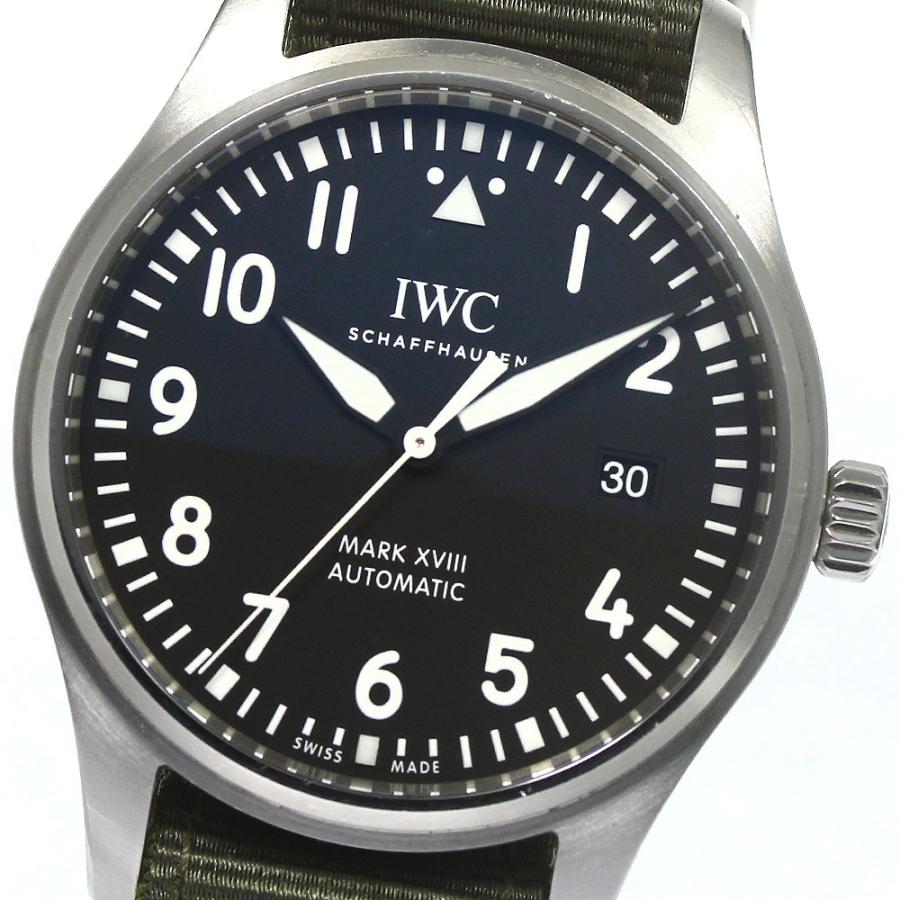 IWC SCHAFFHAUSEN IW327009 パイロットウォッチ マークXVIII デイト 自動巻き メンズ 箱・保証書付き ...